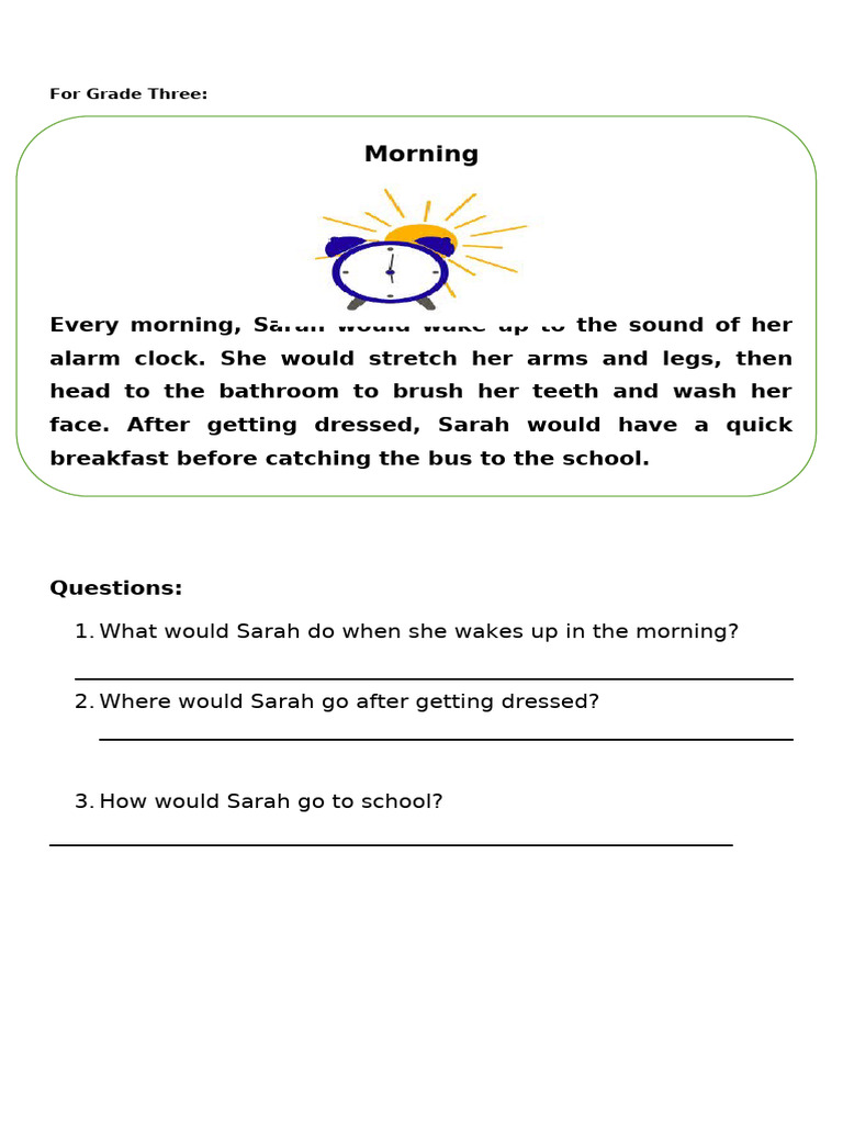 For-Grade-Three | PDF