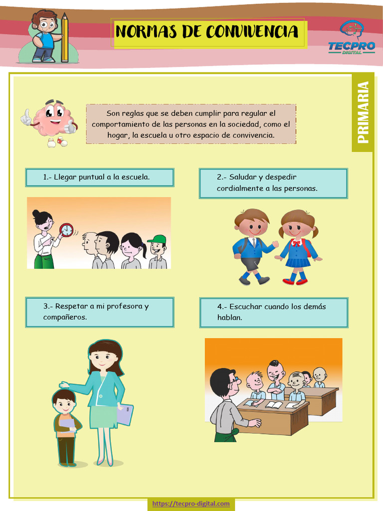 Normas de convivencia en primaria | PDF