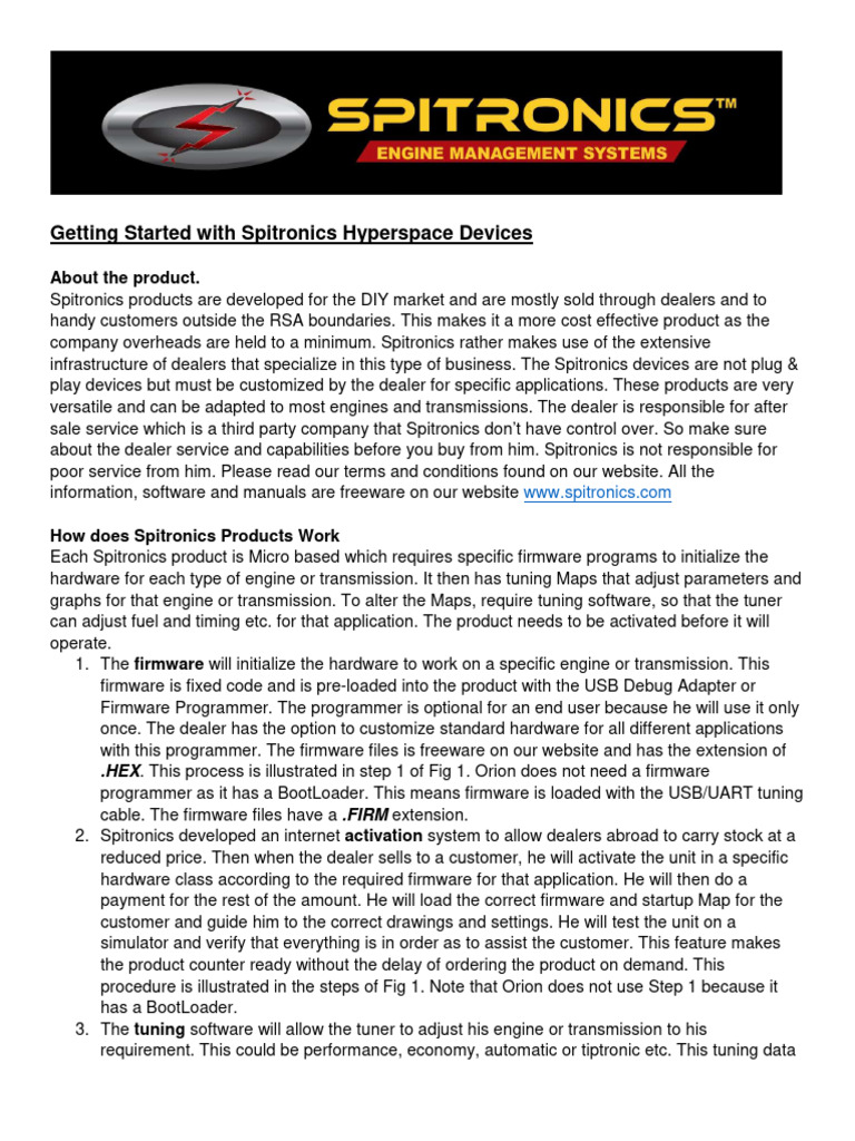Getting Started With Spitronics Hyperspace Devices | PDF | Booting | Computer File