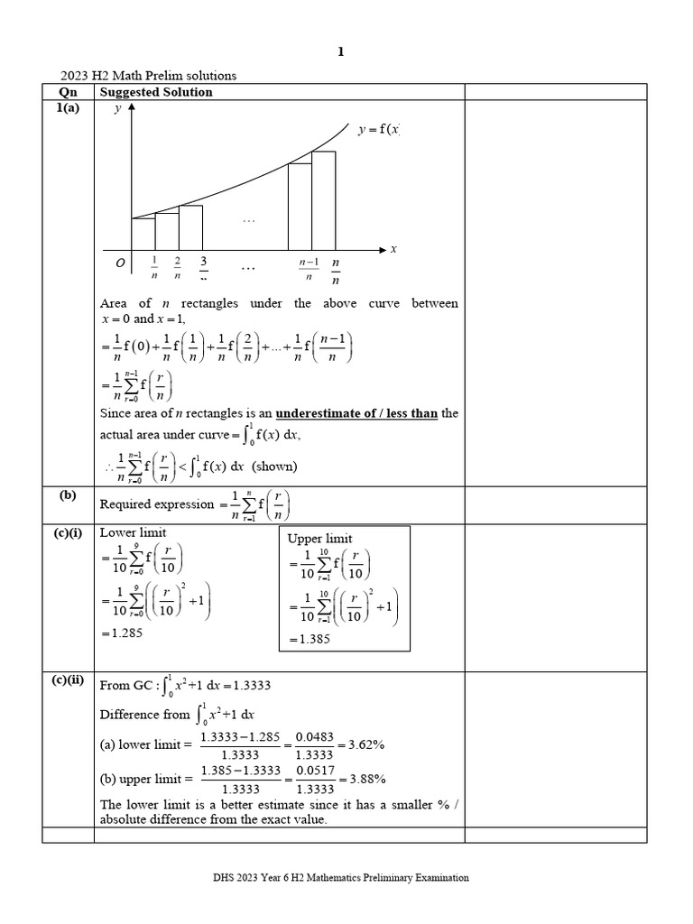 DHS 9758 2023 Prelim P2 Solution | PDF | Statistical Significance ...