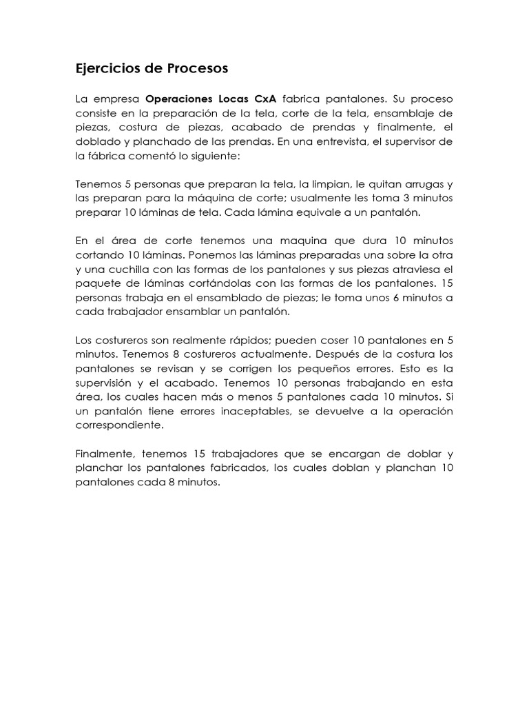 Ejercicios Op Loc | PDF