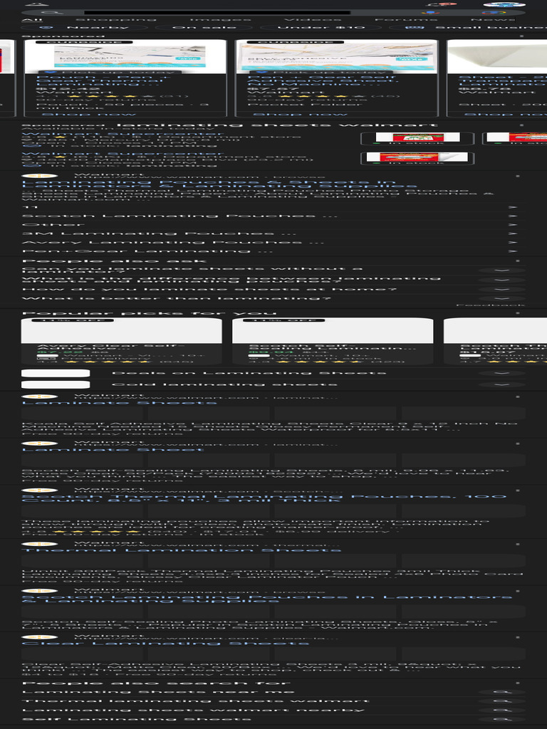 Laminating Sheets Walmart - Google Search | PDF | Lamination | Building Engineering