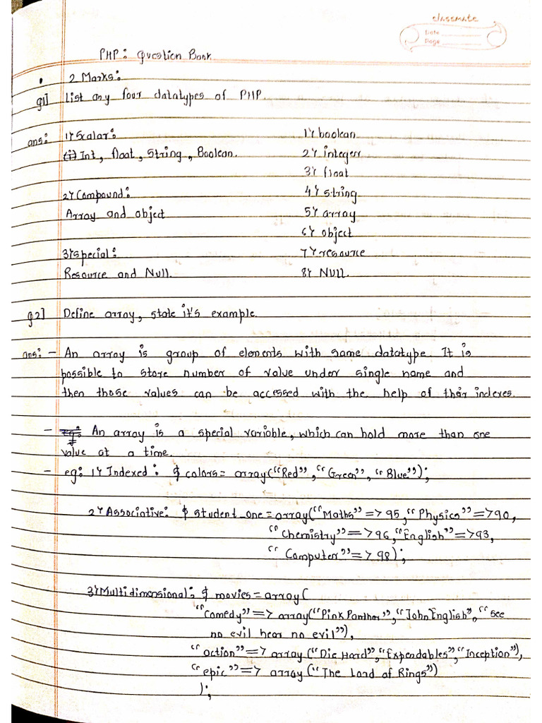 Mad Study Question Bank | PDF