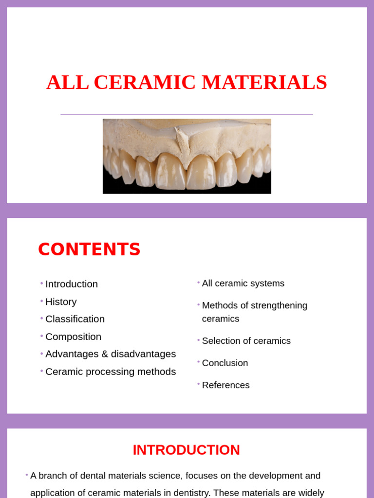 All Ceramic Materials | PDF | Fracture | Ceramics