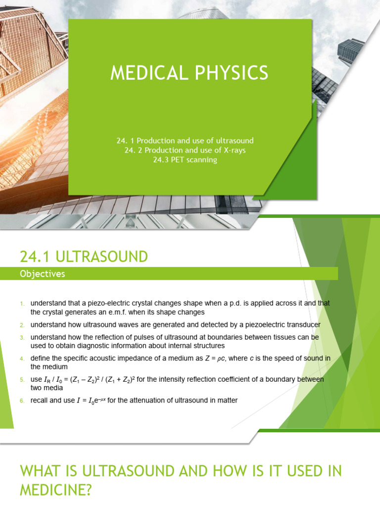 Ultrasound in Medical Imaging Explained | PDF | Positron Emission ...