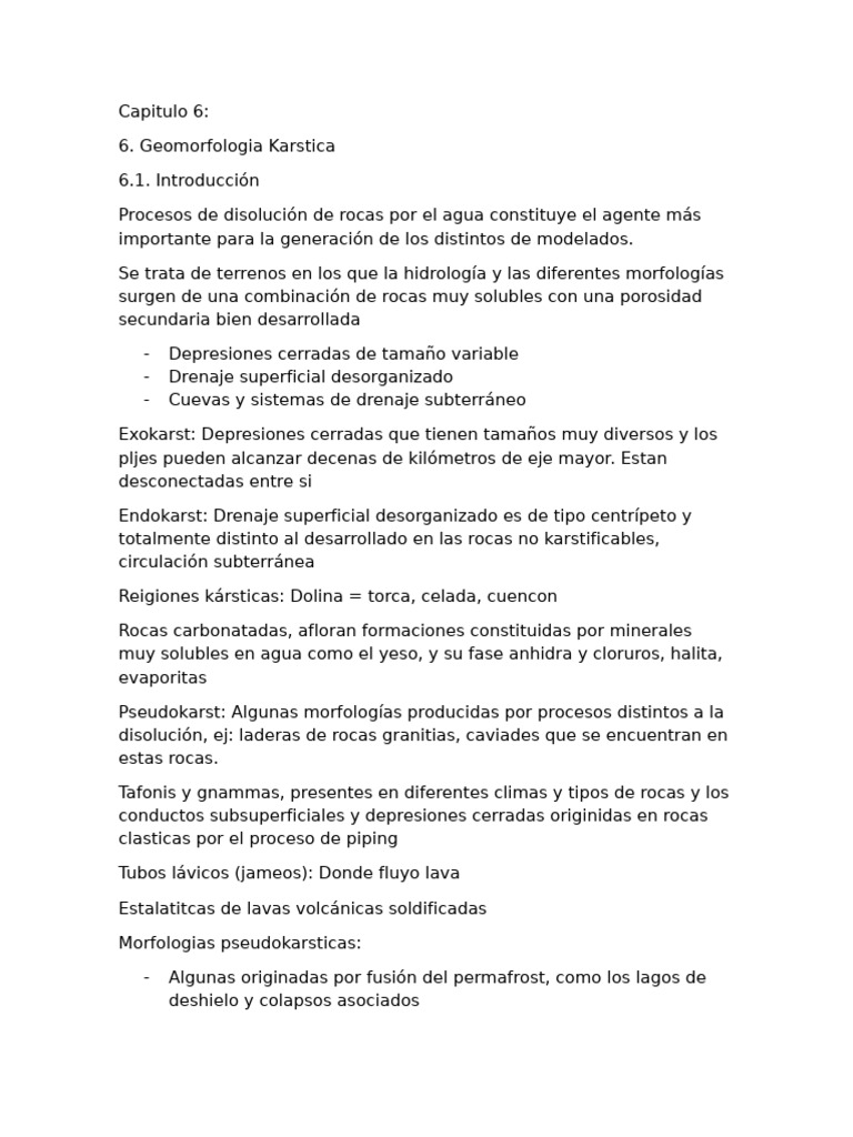 Capitulo 6 Geomorfo Mateo Gutierrez | PDF | Valle | Sumidero