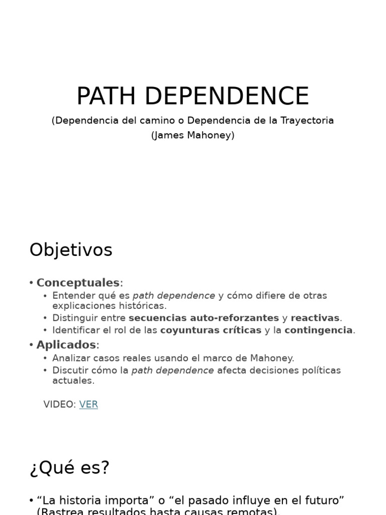 Path Dependence Andrés | PDF | Institución
