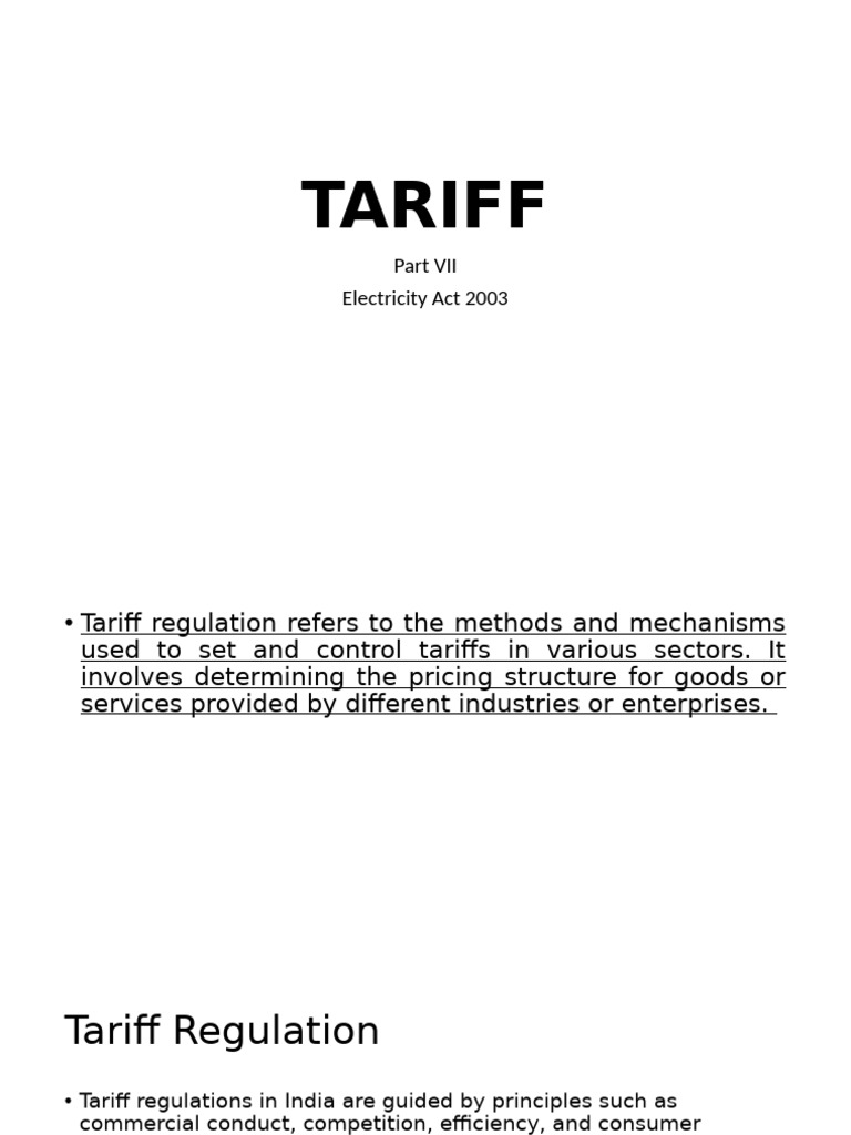India Electricity Tariff Regulation Guide | PDF | Photovoltaics ...