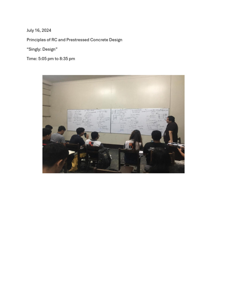 RC and Prestressed Concrete Design Sessions | PDF
