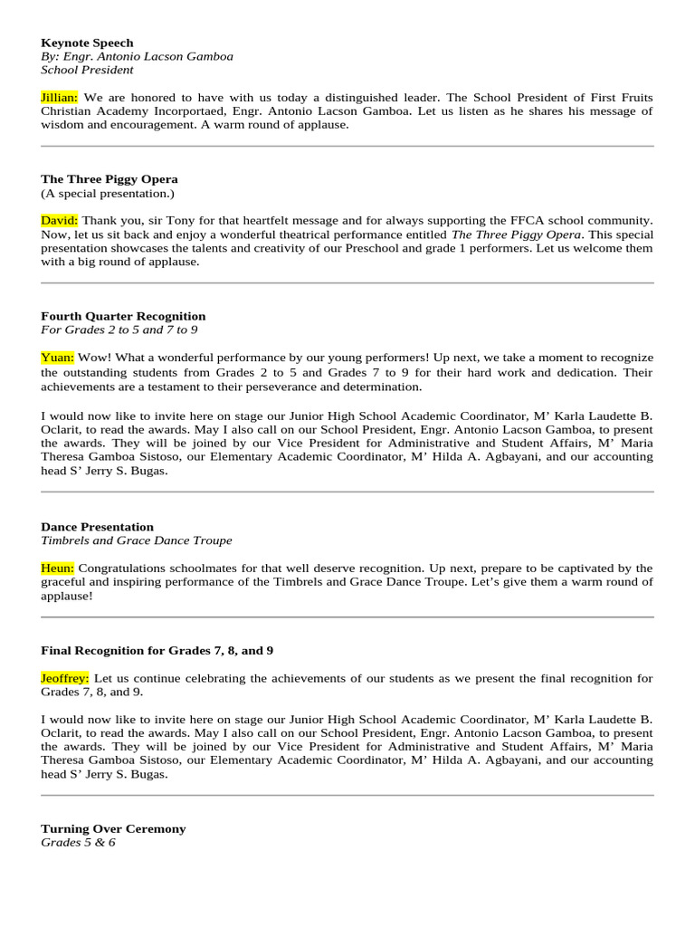 Students Script-Movingup | PDF