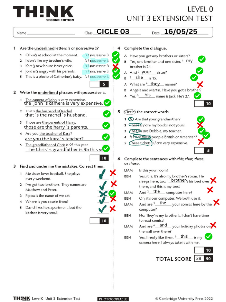 Dayana Final Exam - Cicle 03 | PDF