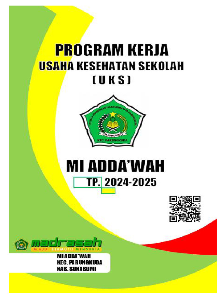 Program Kerja Uks Tp. 24-25 Mi Adda'wah Parungkuda | PDF