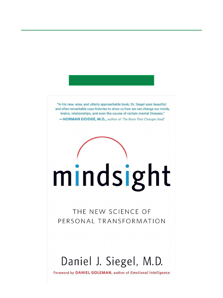 Reader's Pick Mindsight The New Science of Personal Transformation Exclusive Download | PDF