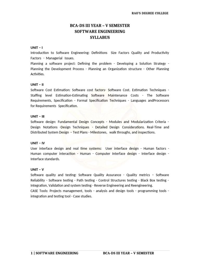 Se Bca - DS 2025 | PDF | Software Development Process | Software Development