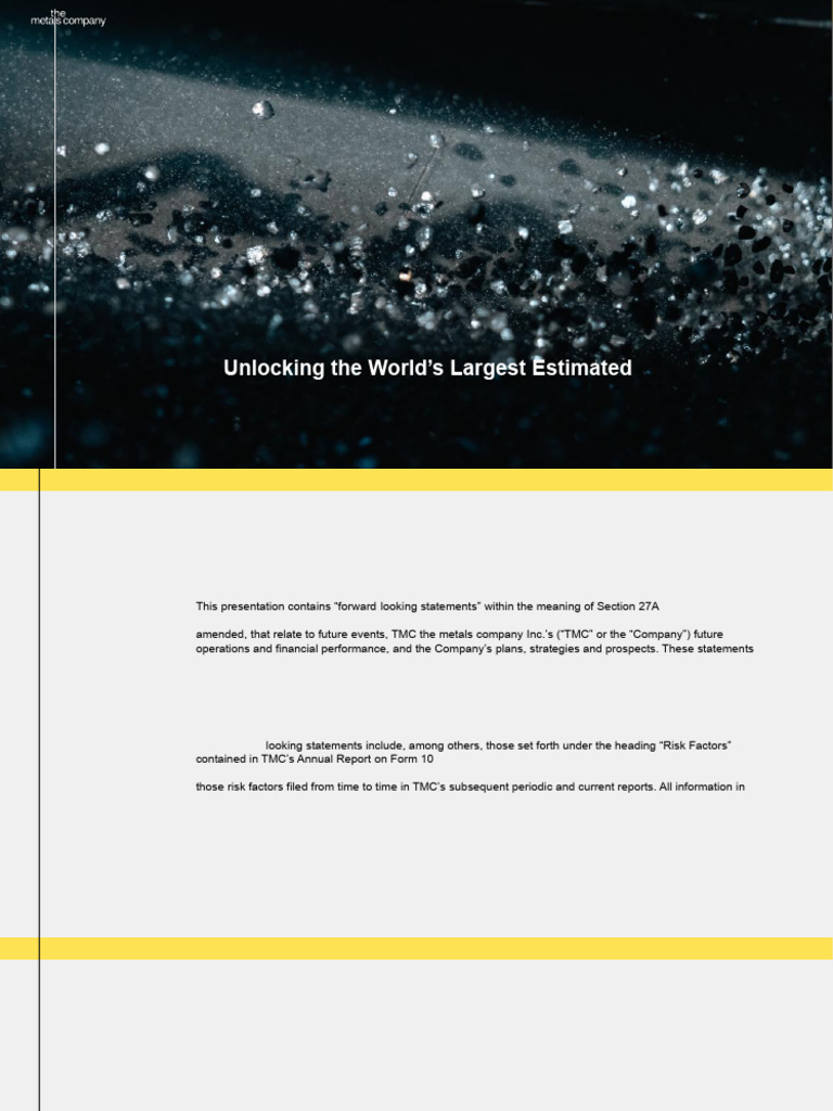 TMC 2024 Q3 Investor Presentation 11.14.24 vFINAL2 | PDF