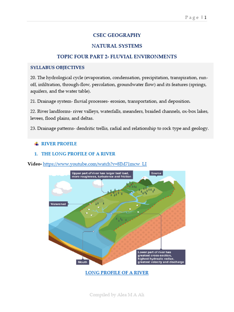 Fluvial Environments: River Profiles Explained | PDF | River Delta | River