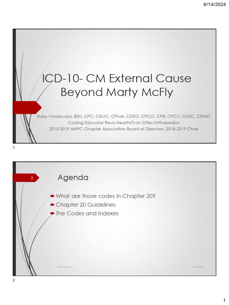External Cause 10.2023 Handouts | PDF | Traffic Collision | Vehicles