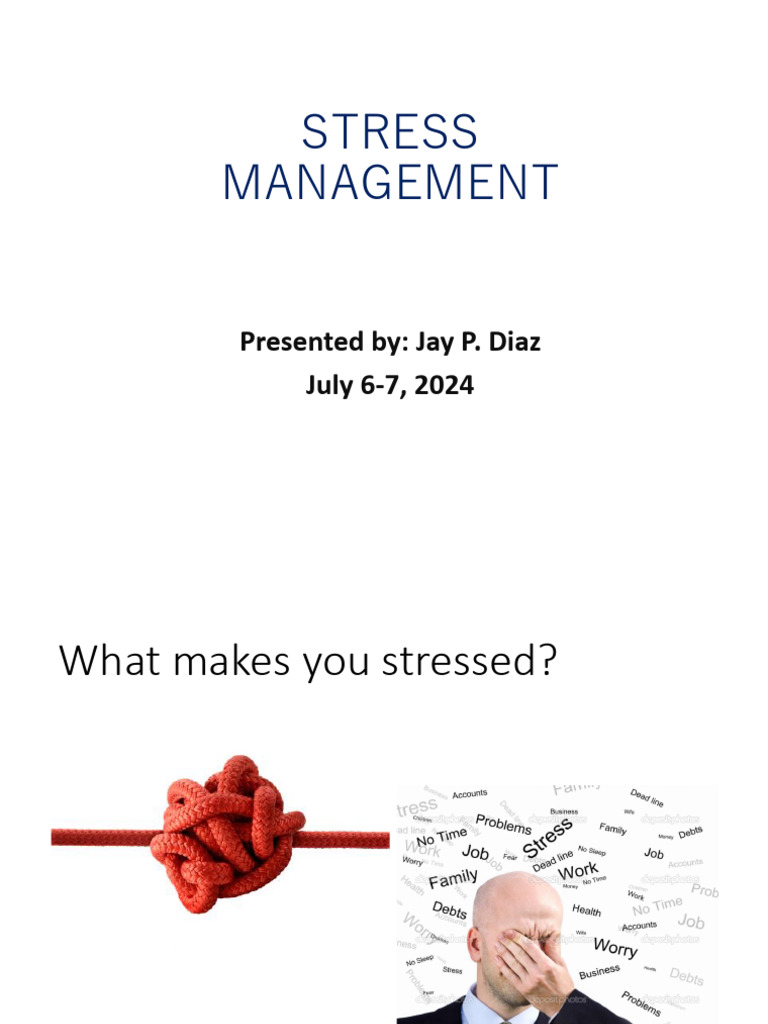 Stress - Management Sta. Cruz MSWD | PDF | Stress (Biology) | Autonomic ...