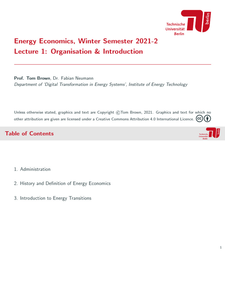 Energy Economics Course Overview 2021 | PDF | Renewable Energy | Wind Power