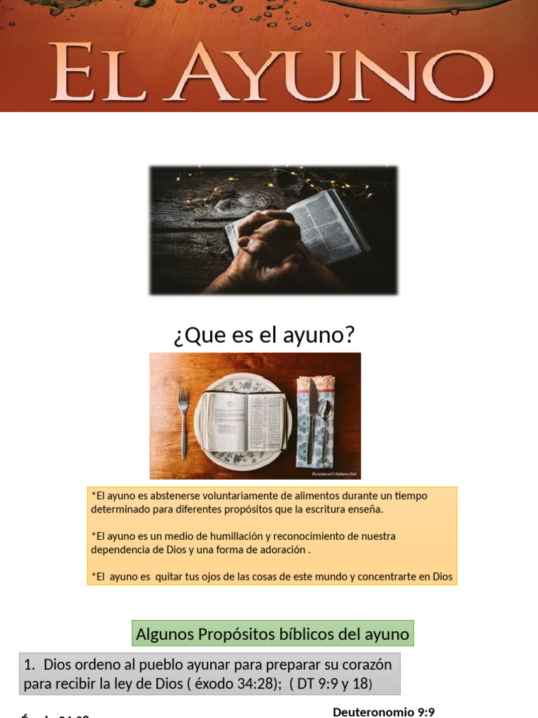 Propósitos y prácticas del ayuno bíblico | PDF | Rápido | Yom Kippur