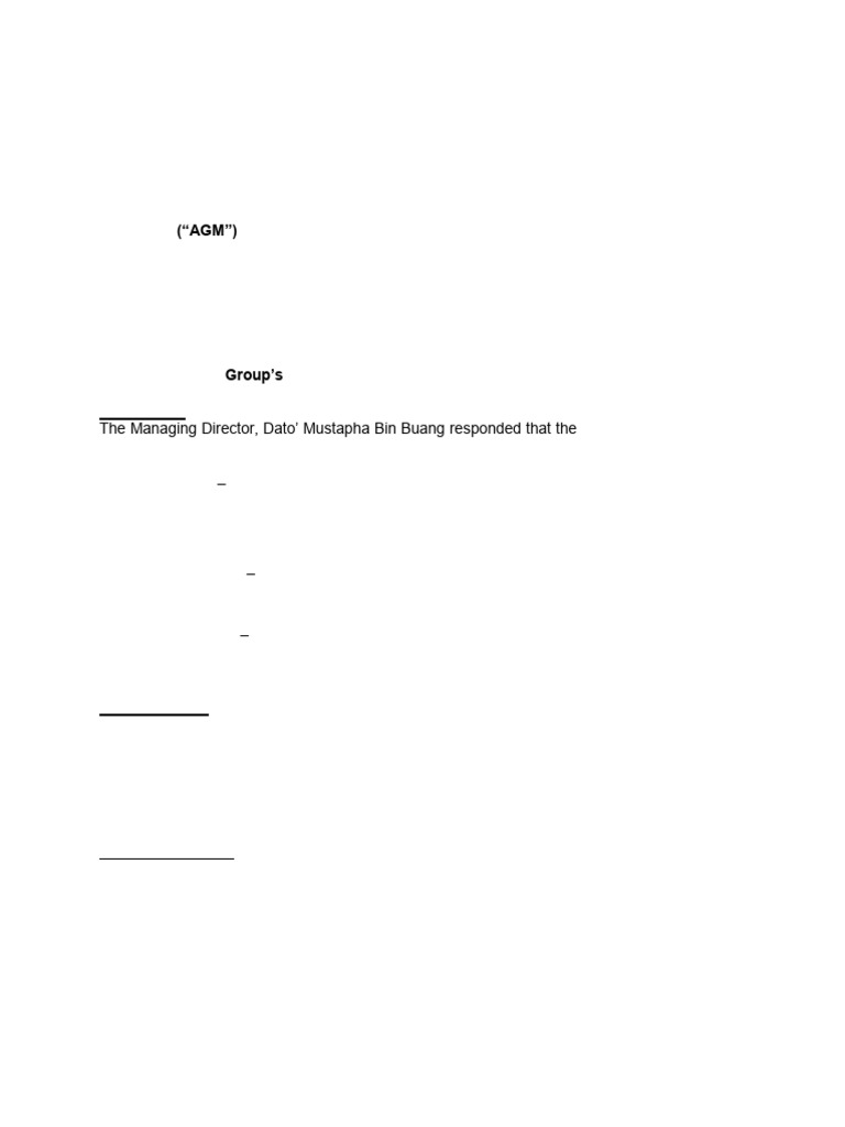 Summary of Key Matters - 101st AGM-1 | PDF