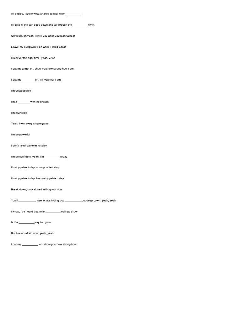 All Smiles, I Know What It Takes To Fool Town - . | PDF