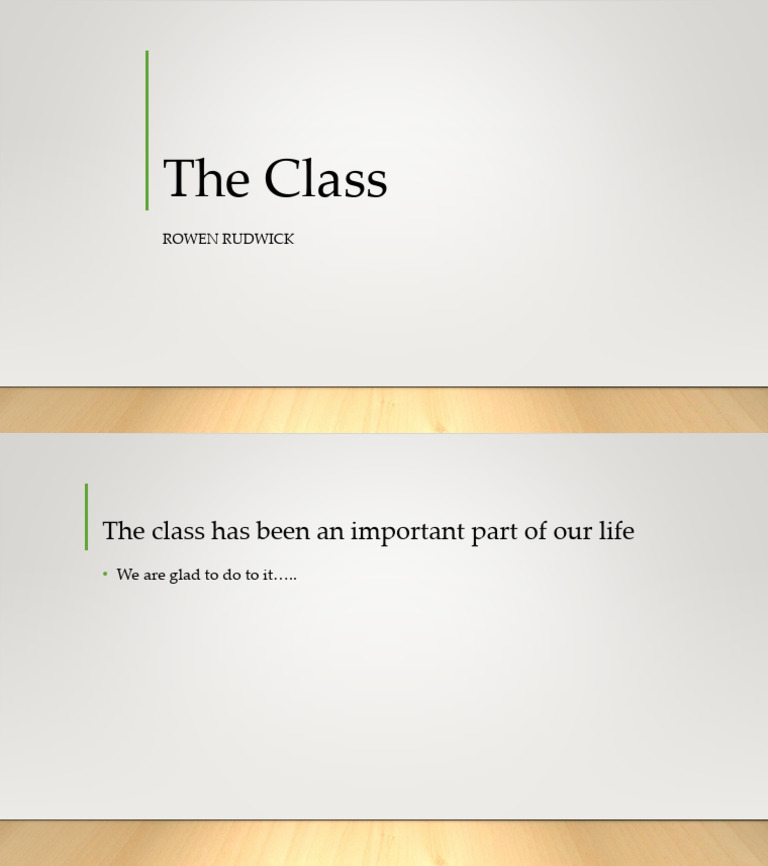 The Class | PDF
