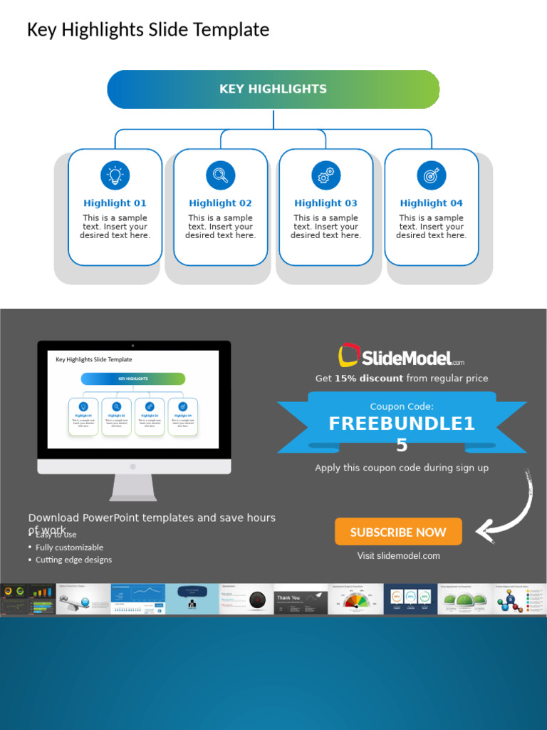 Free Key Highlights PowerPoint Template | PDF