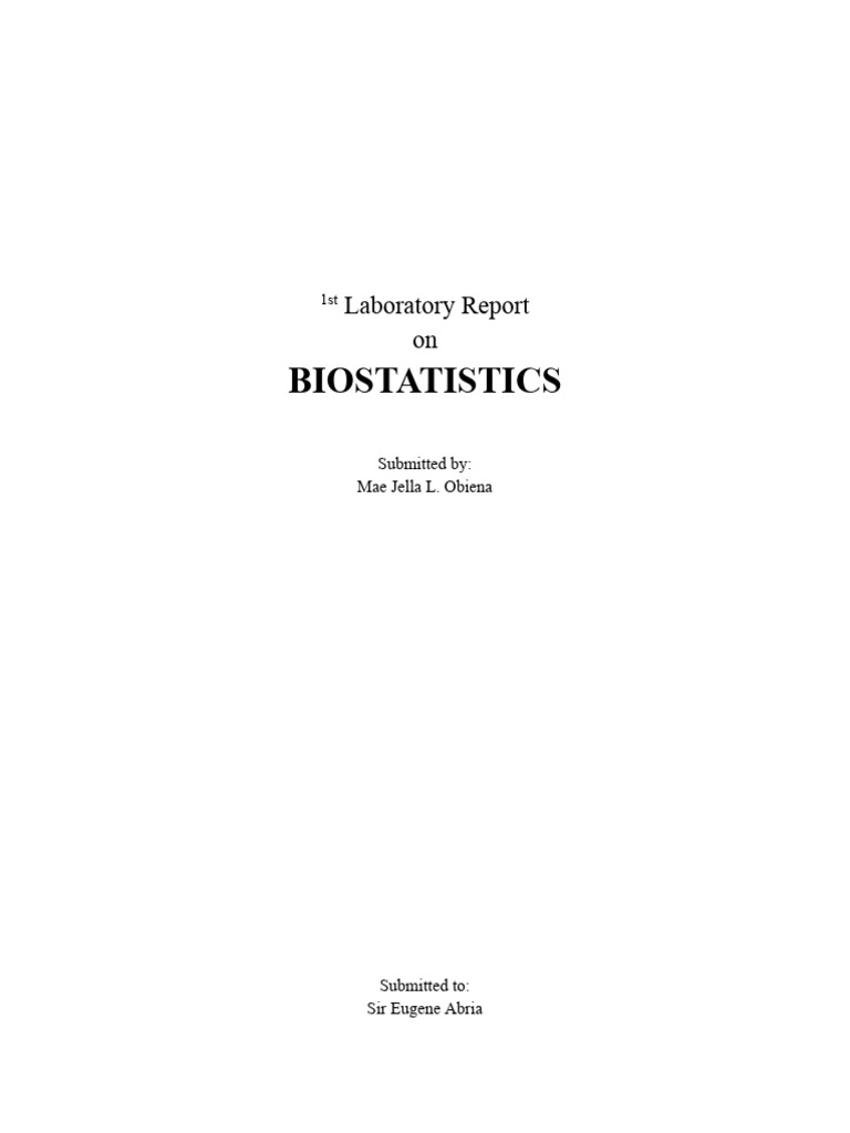 Obiena_Biostat-Dataset-Labreport1 | PDF | Coefficient Of Determination | Statistical Theory