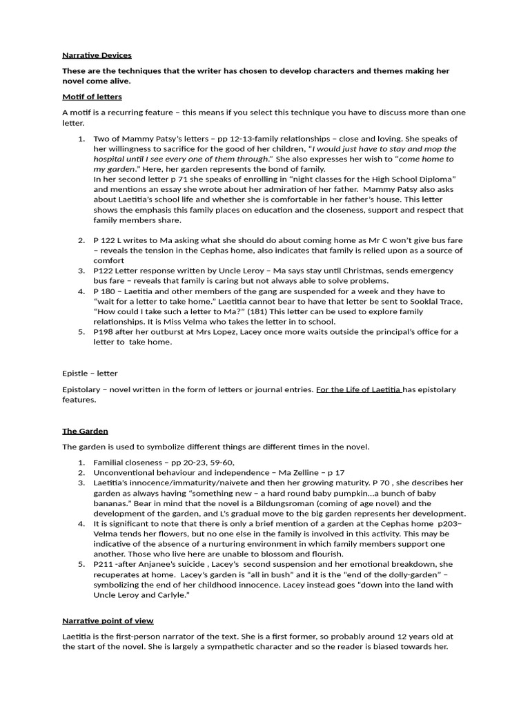 Narrative Devices in Ftlol | PDF