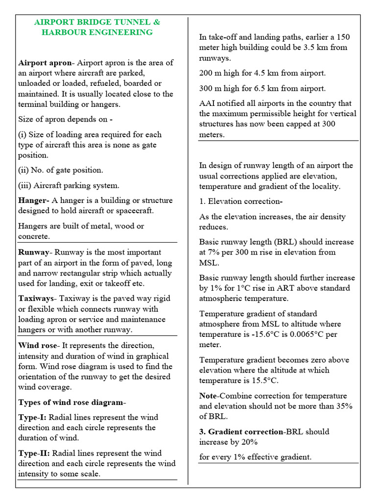 Airport, Bridge, Tunnel and Harbour Engineering | PDF | Runway | Bridge