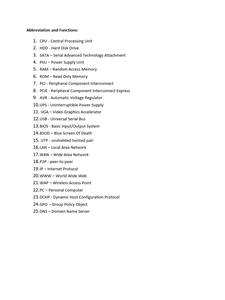 Pointers For Interview 1 | PDF | Computer Network | Computer Hardware