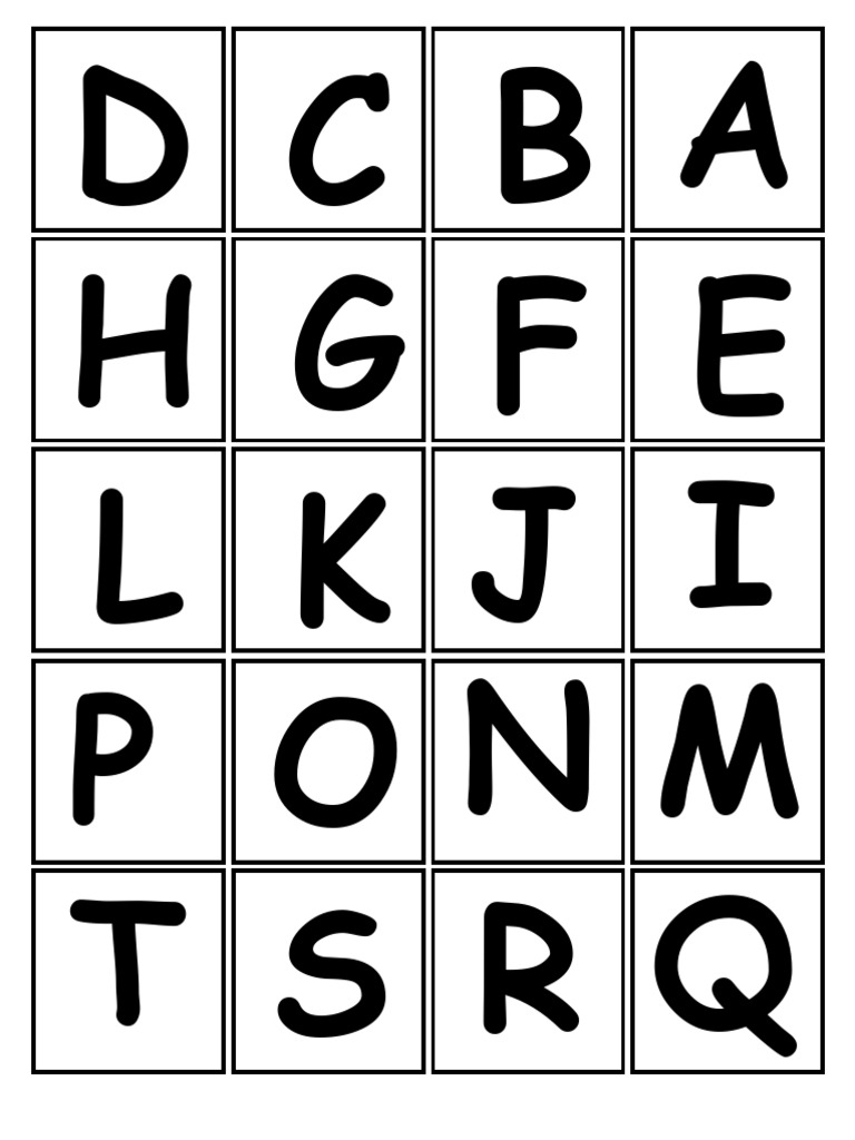 Printables-A To Z Uppercase Sample 2 | PDF