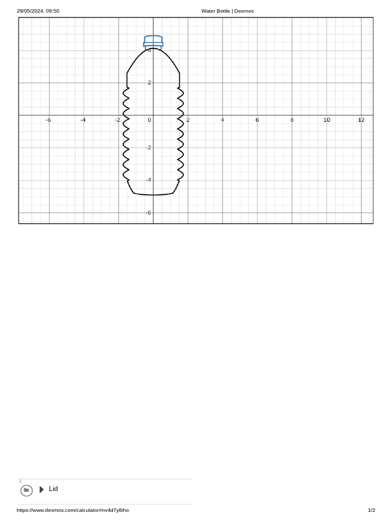 Desmos-Water Bottle | PDF