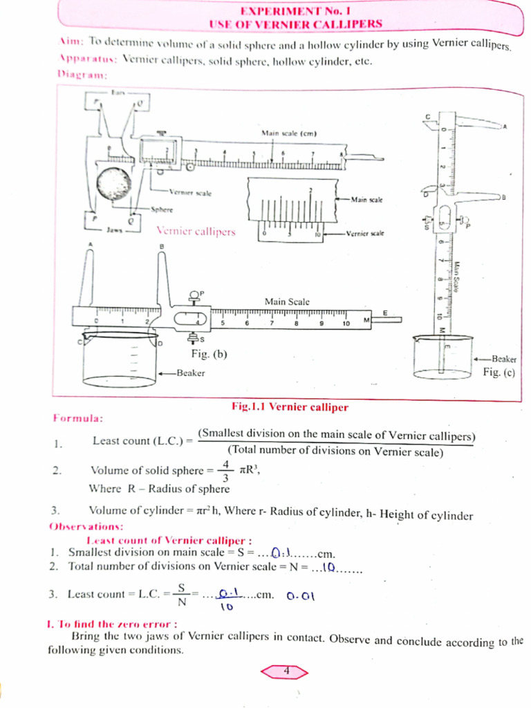 11th Physics Practical | PDF