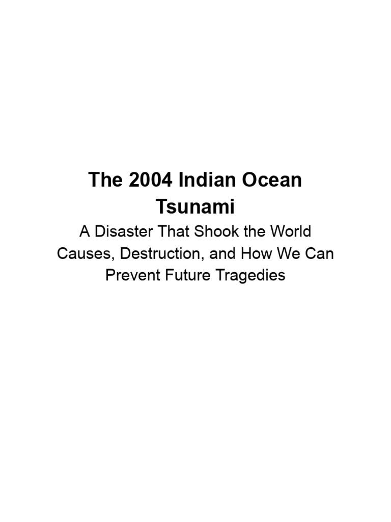 2004 Indian Ocean Tsunami Analysis | PDF | Tsunami | Oceans