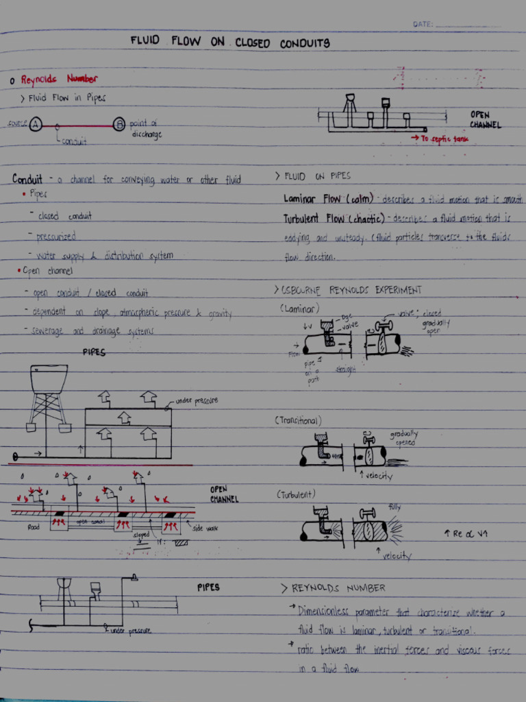 Notes Hydrau | PDF | Laminar Flow | Plumbing