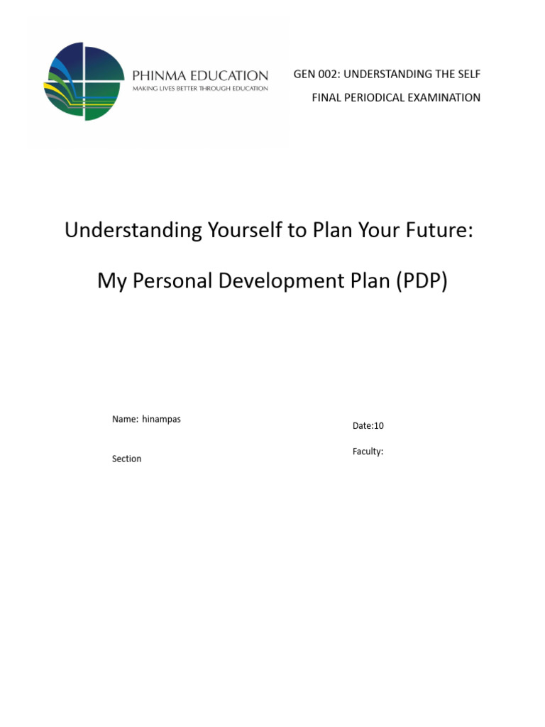 My Personal Development Plan | PDF | Goal | Artificial Intelligence