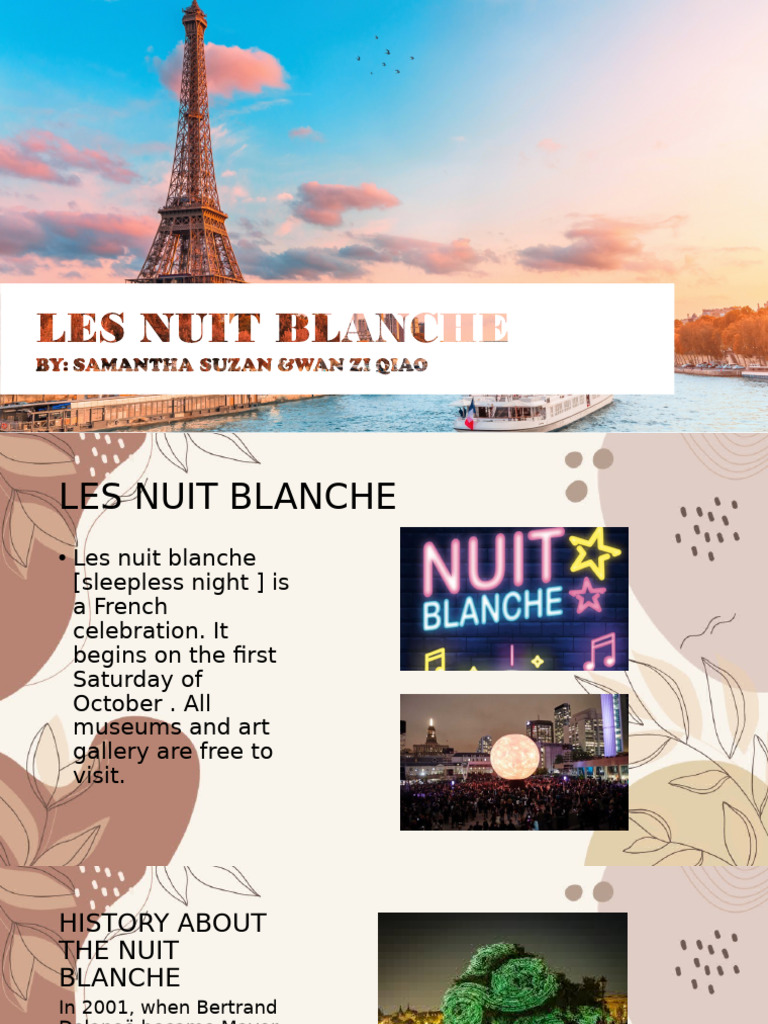 Celebration in France (Nuit Blanche) | PDF