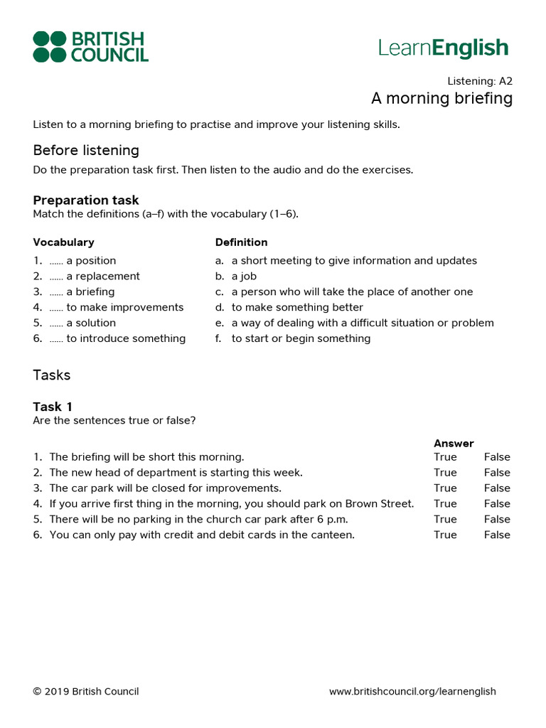 A2 Morning Briefing Transcript | PDF