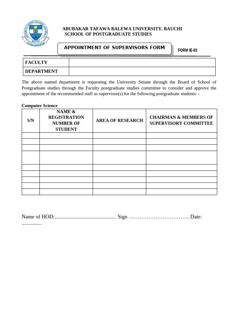 APPOINTMENT-OF-SUPERVISORS | PDF