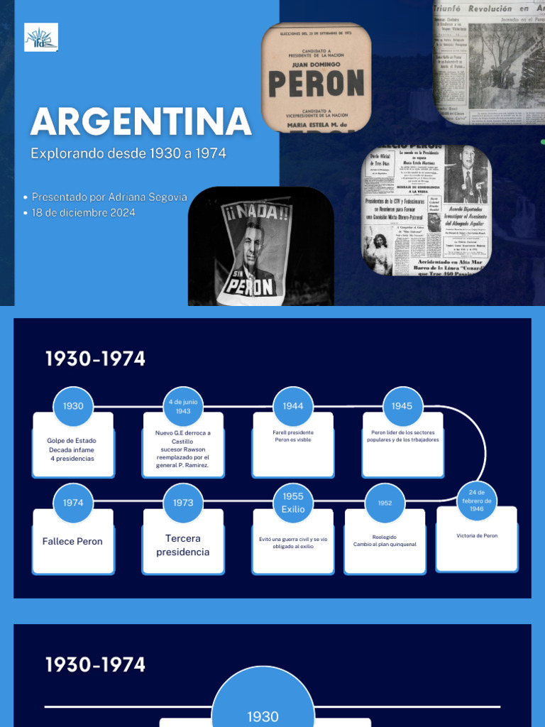 Presentacion Historia y Cultura de Argentina Fotográfica Azul - 20241218 - 133033 - 0000 | PDF ...