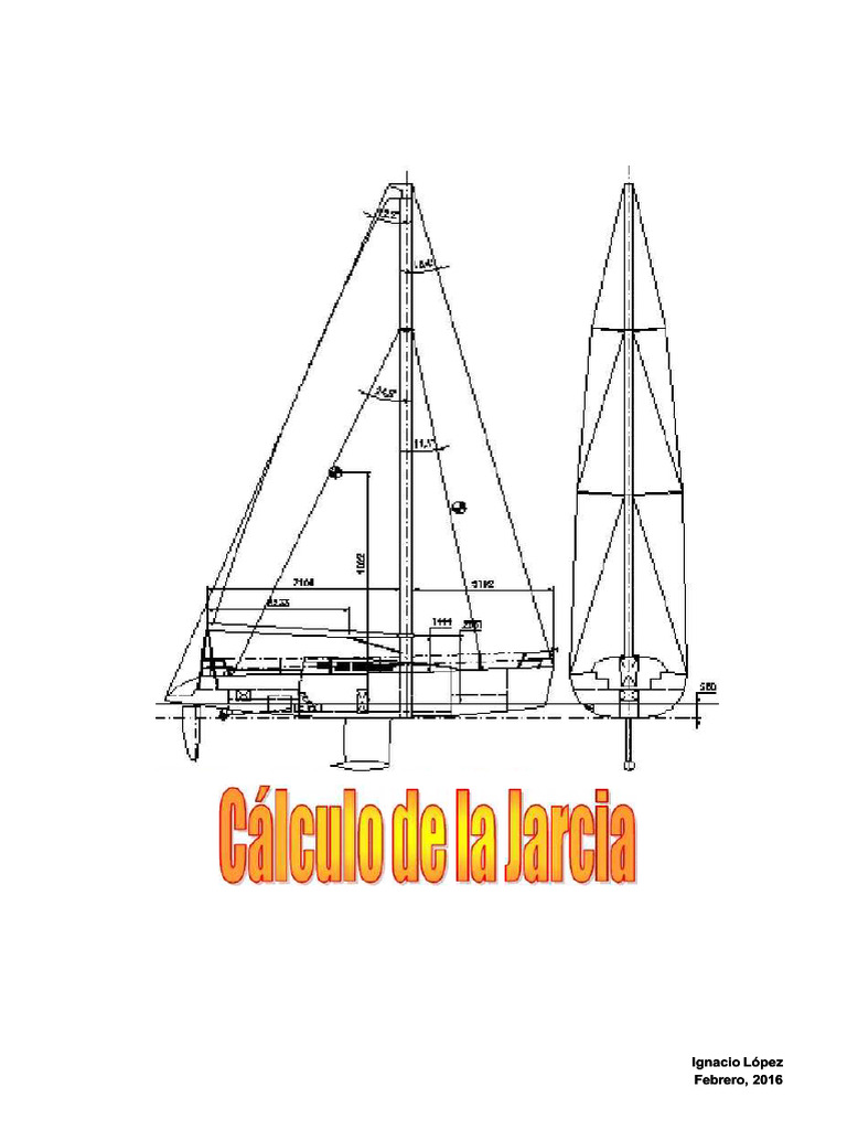 Métodos de Estudio de Jarcia en Veleros | PDF | Pandeo | Mástil (Vela)