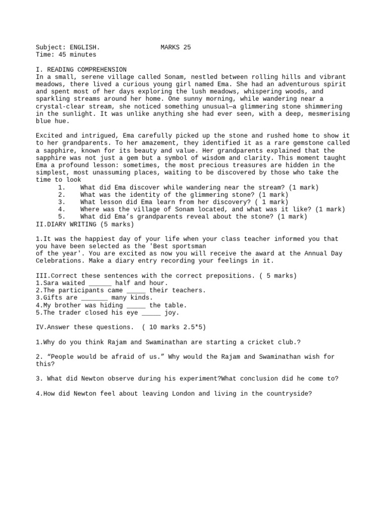 Newton's Feelings on Country Living | PDF