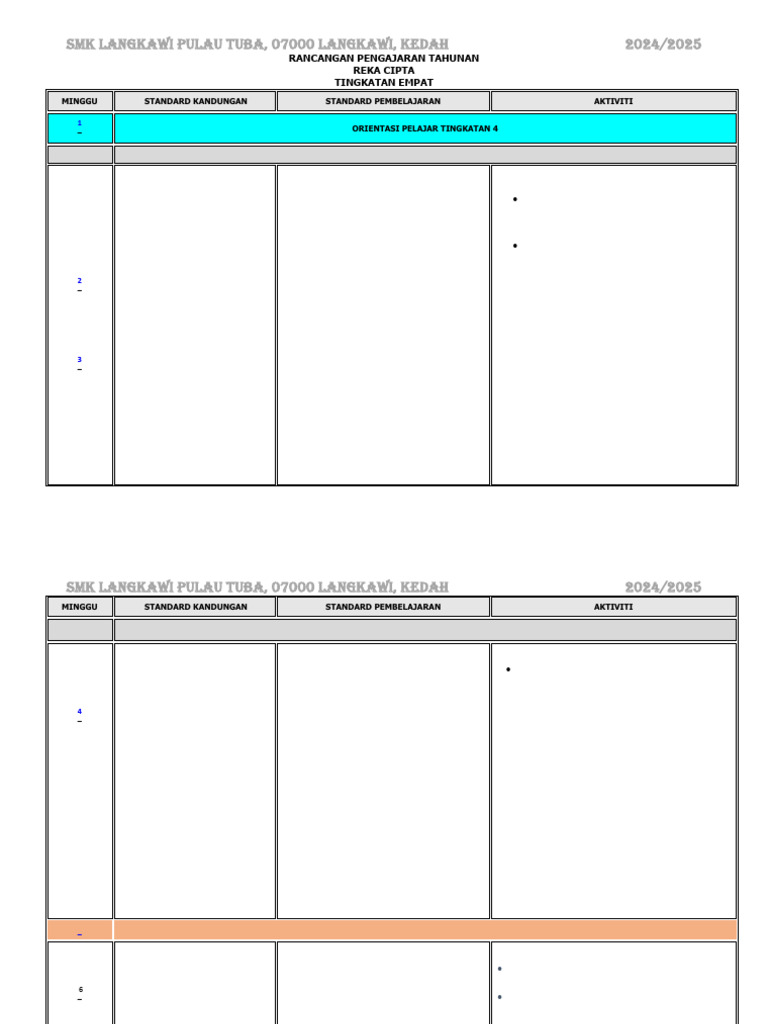 RPT RC tg4 2024-2025 | PDF