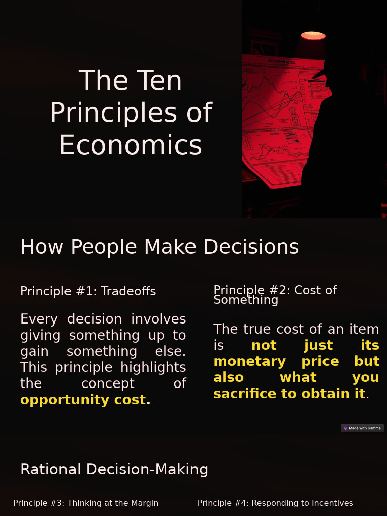 Ten Principles of Economics Explained | PDF