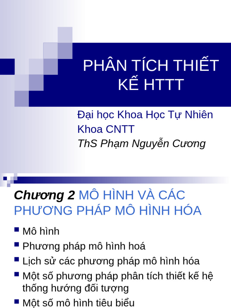 Phan Tich Thiet Ke He Thong Thong Tin 2 | PDF