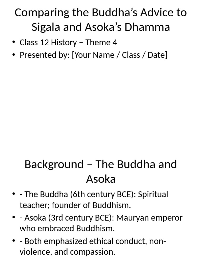 Buddha Vs Asoka Comparison | PDF