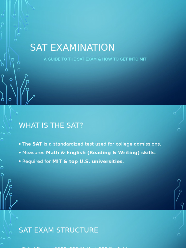 SAT Examination | PDF