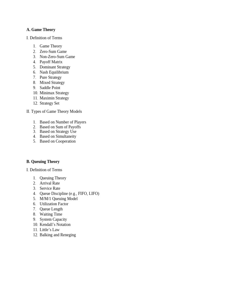 Game Queuing Markov Theory | PDF
